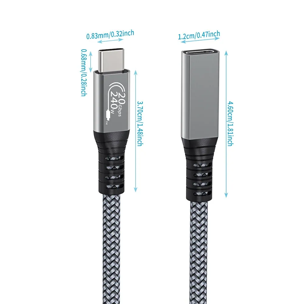 TYPE C Male to Female extension Cable - sulian-link