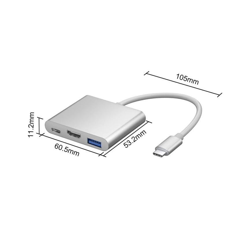 TYPE C to TYPE C +HDMI+USB 3.0 HUB - sulian-link