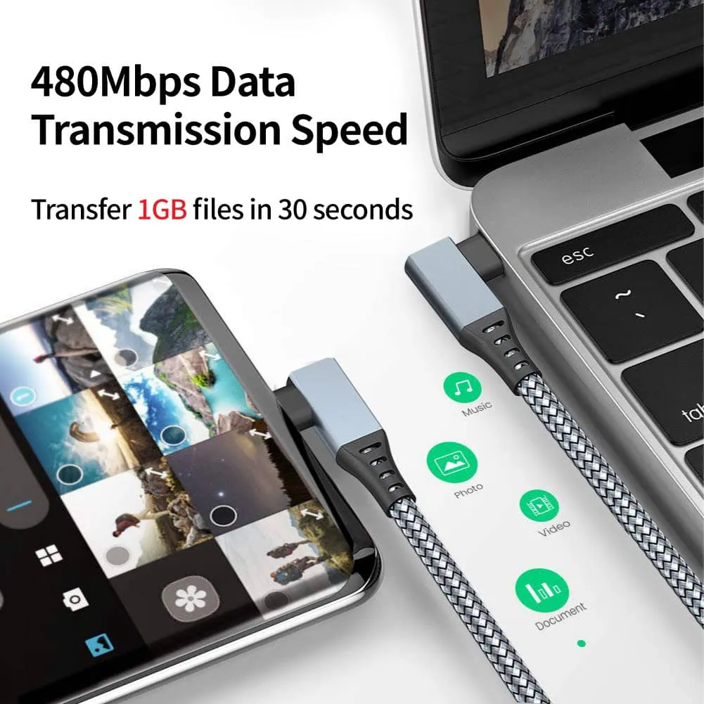 Double Bend USB C TO USB C - sulian-link